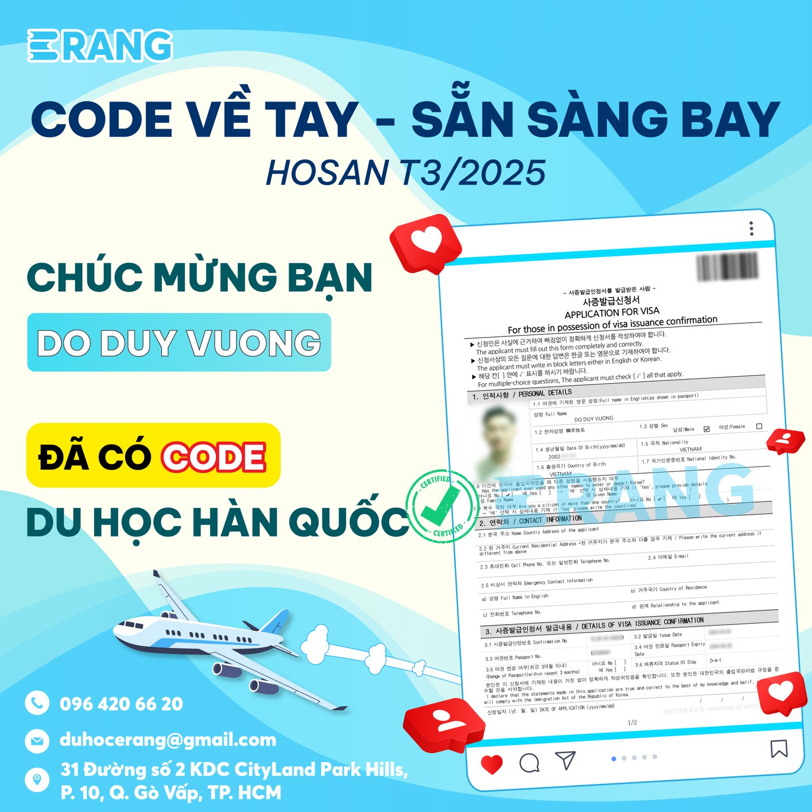 DU HỌC HÀN QUỐC ERANG - Du học Hàn Quốc Erang